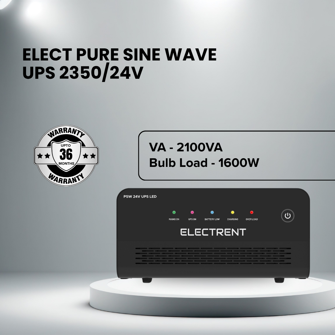 Buy Pure Sine Wave Home UPS Inverter in 2100VA and 24V - Electrent ...